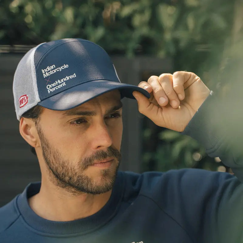 IMC X 100% Trucker Cap Navy – Krazy Horse Clothing